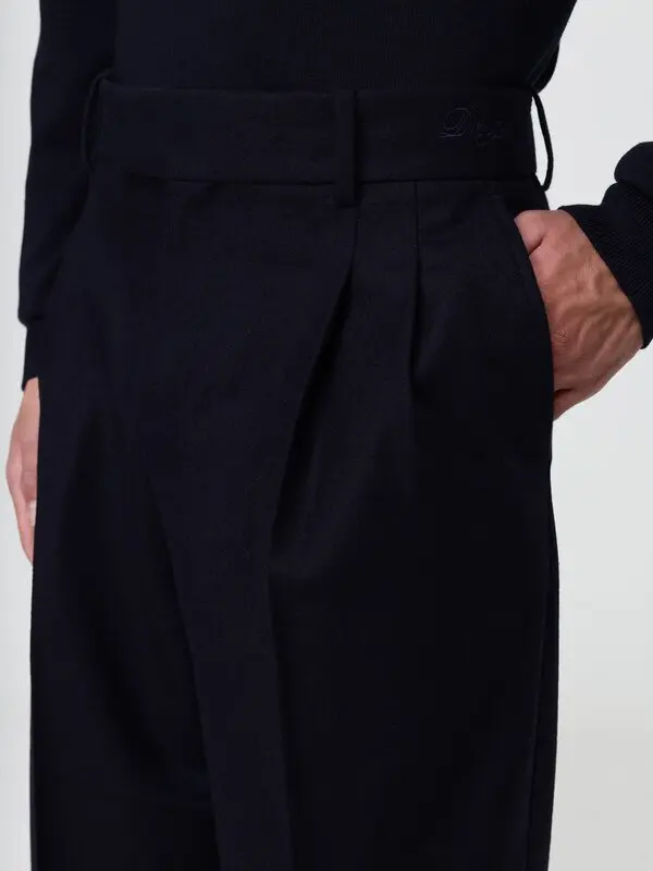 Drole De Monsieur Pleated Tailored Trousers In A Virgin Wool Blend