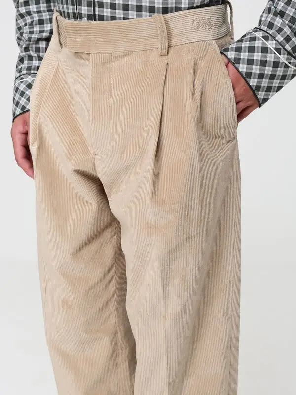 Drole De Monsieur Wide-leg Pleated Corduroy Trousers