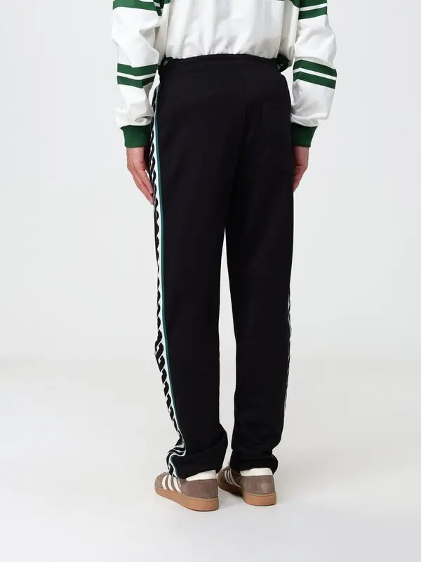 Drole De Monsieur Cotton-blend Jogging Trousers With Side Bands