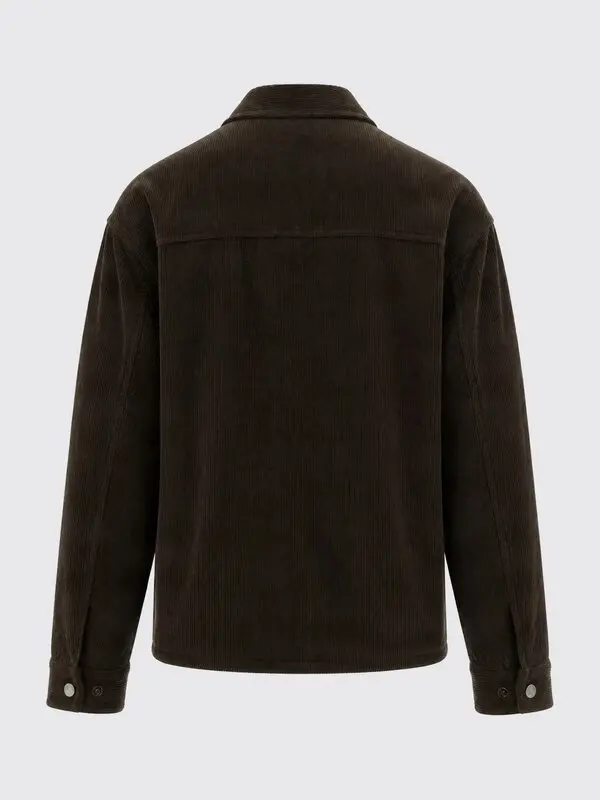PAOLO PECORA Regular Fit Shirt Jacket In Corduroy With Flap Pockets - Beige