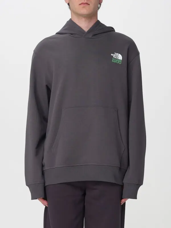 The North Face Extreme Pile Floral Print Fleece Jacket With High Neck - Grey