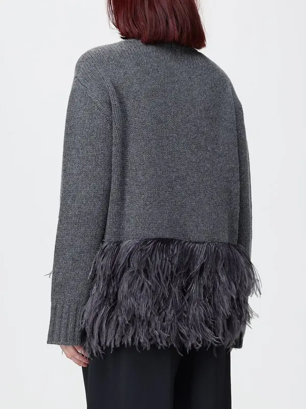 Fabiana Filippi Feather-embellished Alpaca Wool Turtleneck