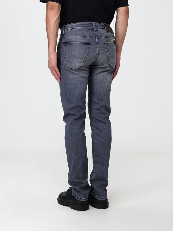 Jacob Cohen Slim Fit Jeans In Cotton Denim With Mid-rise Waist And Five Pockets