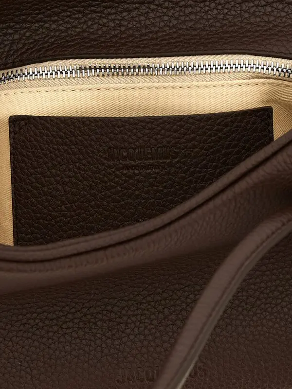 Jacquemus Le Turismo Grained Calfskin Shoulder Bag With Logo