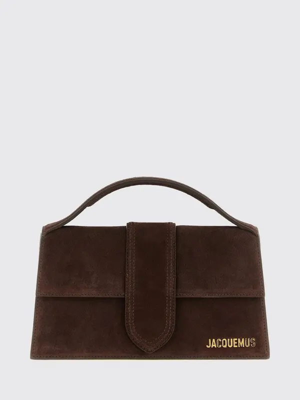 Jacquemus Le Grand Bambino Suede Leather Handbag With Logo
