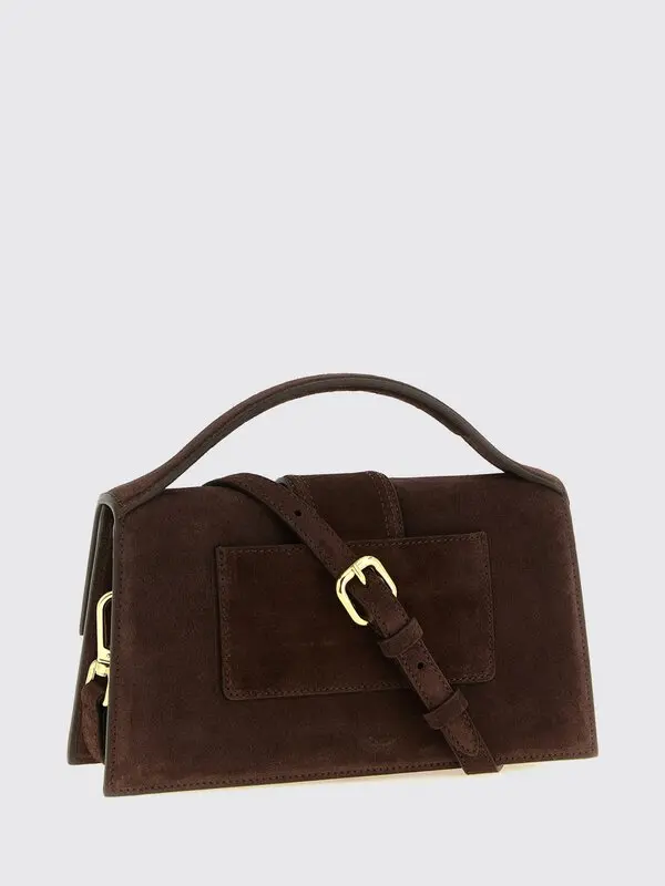 Jacquemus Le Grand Bambino Suede Leather Handbag With Logo