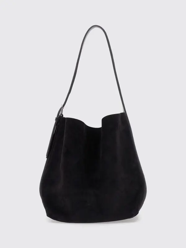 TOTEME Suede Calfskin Shoulder Bag With Adjustable Handle