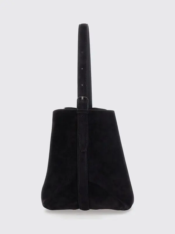 TOTEME Suede Calfskin Shoulder Bag With Adjustable Handle