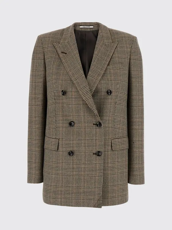 Tagliatore Houndstooth Wool And Cashmere Double-breasted Blazer