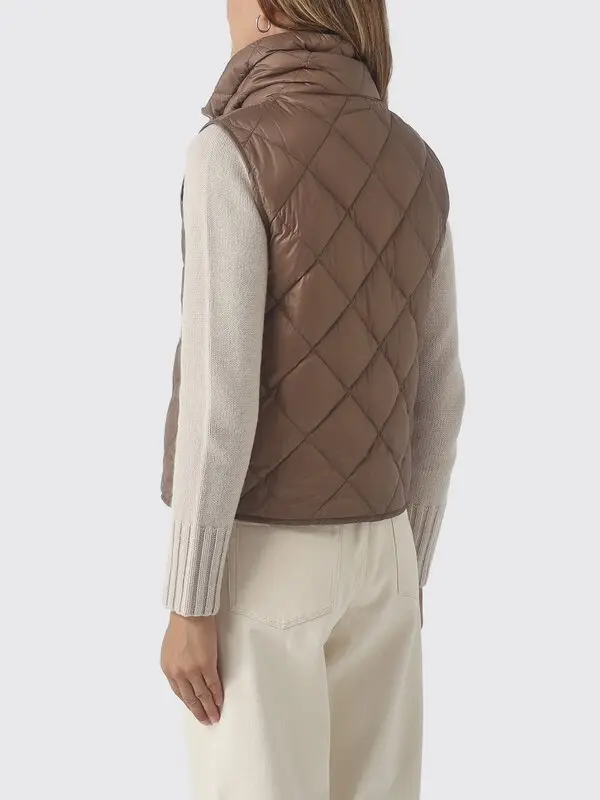Max Mara Tregic High-neck Quilted Nylon Padded Gilet - Camel