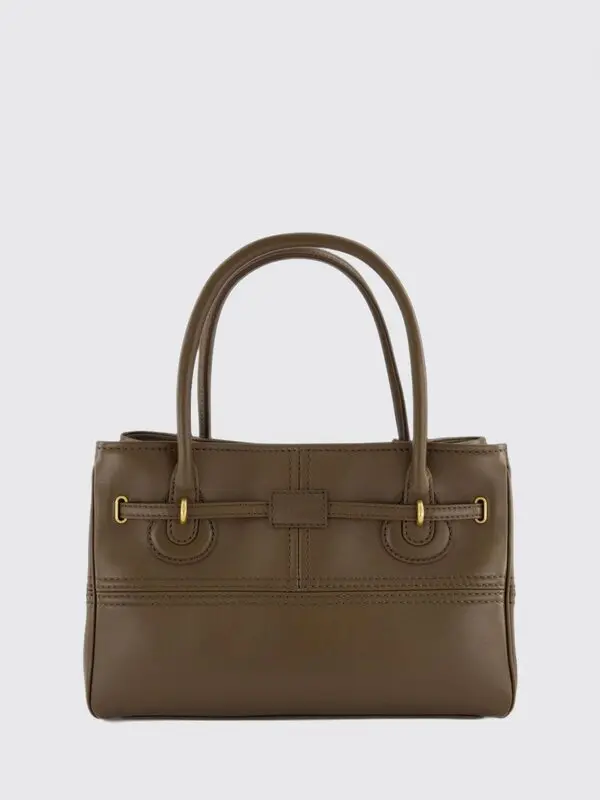 Chloé Paddington Handbag In Calf Leather With Padlock And Removable Shoulder Strap - Brown