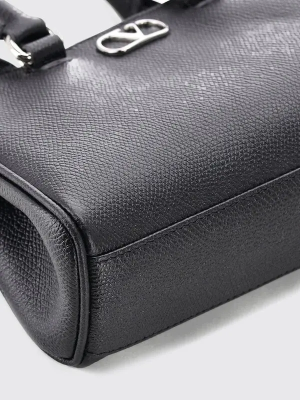 Valentino Garavani Vlogo Signature Grained Calfskin Leather Handbag