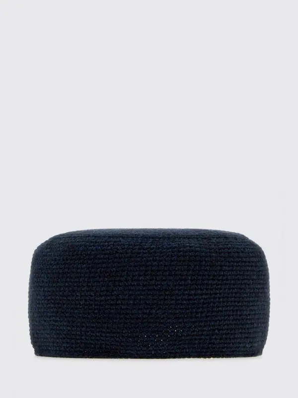 THE ROW Perleaf Rib-knit Pure Cashmere Beanie - Navy
