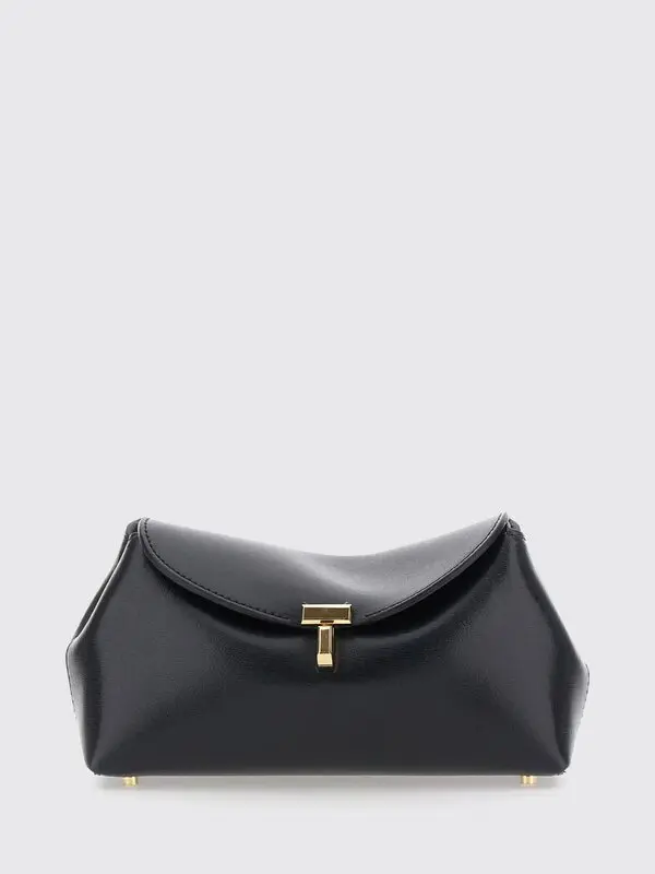 TOTEME T-lock Mini Smooth Calf Leather Handbag With Monogram