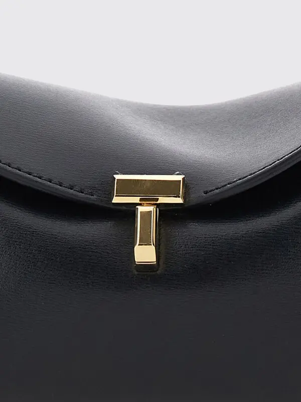 TOTEME T-lock Mini Smooth Calf Leather Handbag With Monogram