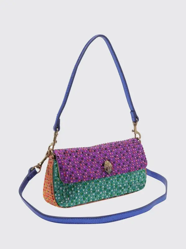 Kurt Geiger Pickle Crystal And Rhinestone Embellished Polyester Shoulder Bag - Multicolor