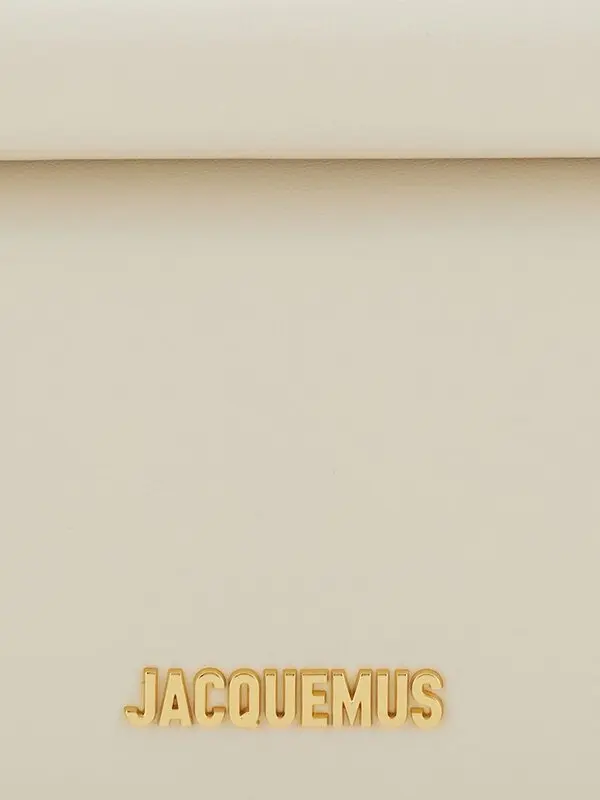 Jacquemus Rond Carré Mini Smooth Leather Bag With Metallic Logo