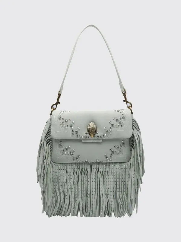 Kurt Geiger Oxford Fringed Rhinestone Leather Mini Shoulder Bag