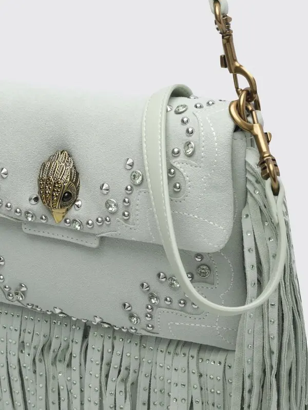 Kurt Geiger Oxford Fringed Rhinestone Leather Mini Shoulder Bag