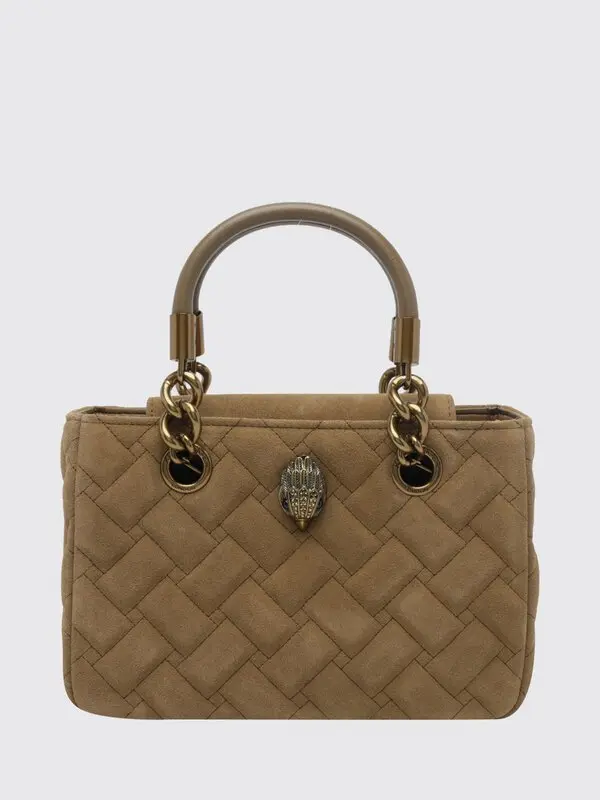 Kurt Geiger Kensington Small Quilted Suede Handbag