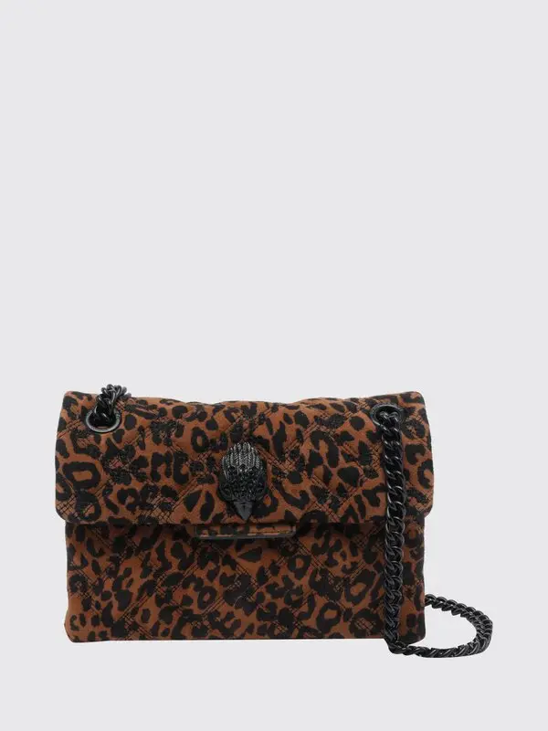 Kurt Geiger Kensington Animalier Quilted Suede Mini Bag