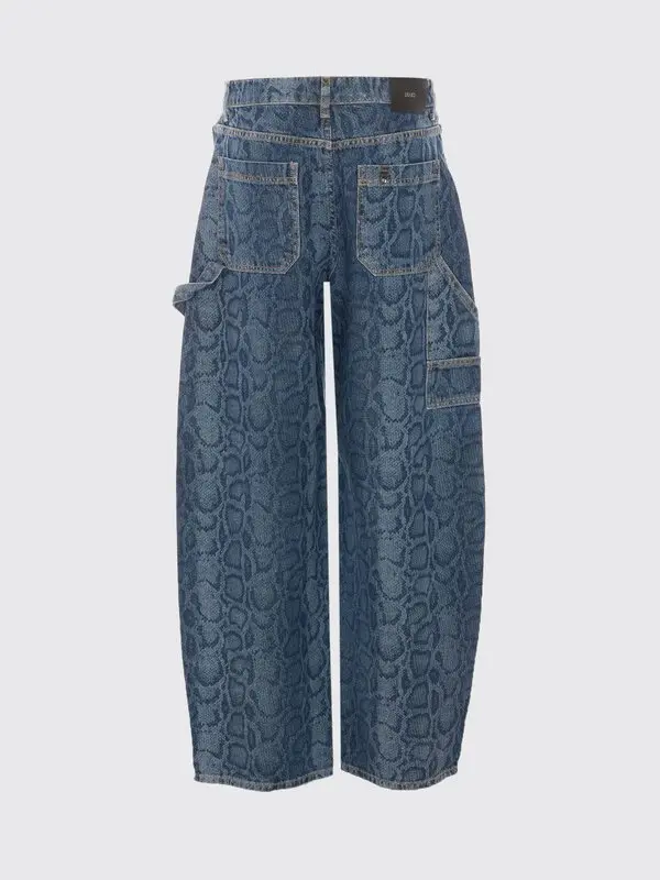 Liu Jo High-waisted Animalier Print Cotton Denim Jeans