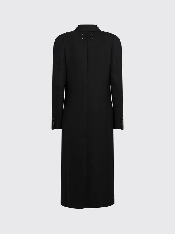 MAISON MARGIELA Double-breasted Long Coat In Pure Virgin Wool With Lapel Collar