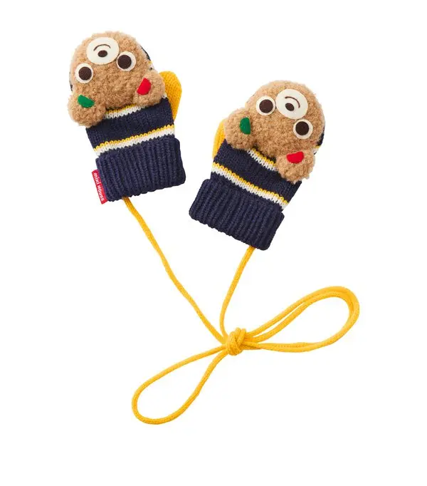 MIKI HOUSE Bear Mittens