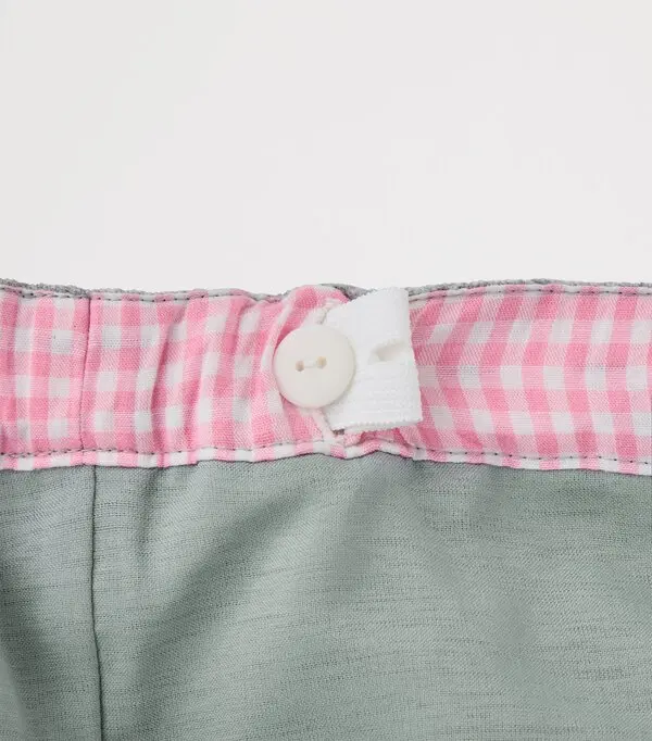 MIKI HOUSE Wool-blend Embroidered Shorts