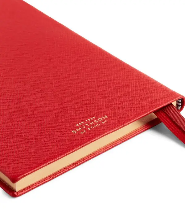 Smythson Leather Soho Weekly Diary 2027 - Red