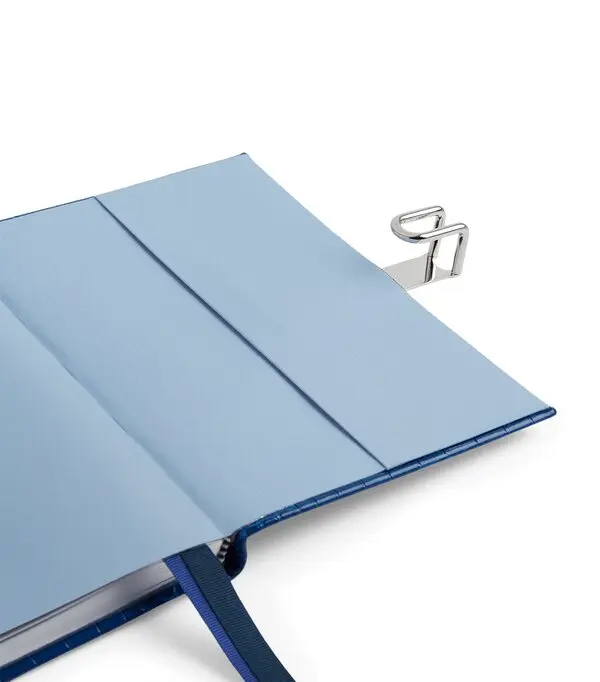 Smythson Leather Soho Weekly Diary 2027 - Blue