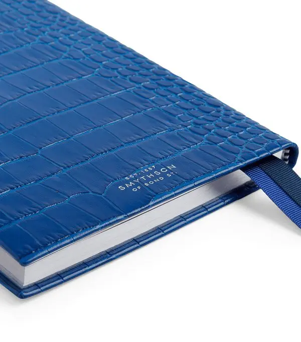 Smythson Leather Soho Weekly Diary 2027 - Blue
