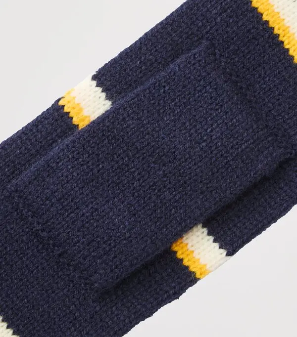 MIKI HOUSE Pucchi Bear Knitted Scarf