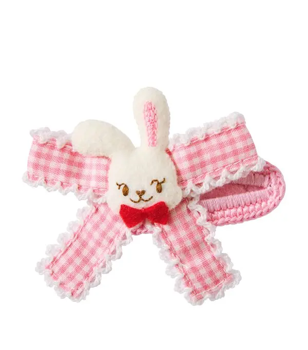MIKI HOUSE Chieco Saku Gingham Hair Clip - Pink