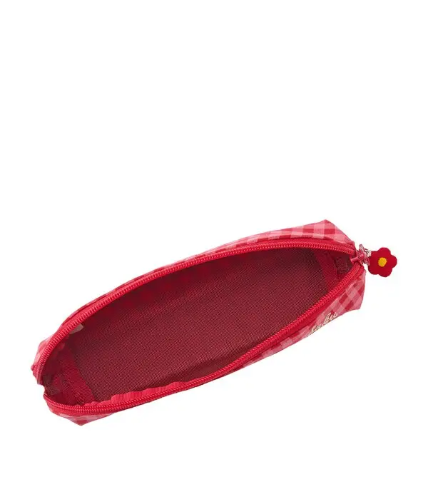 MIKI HOUSE Cotton Check Pencil Case