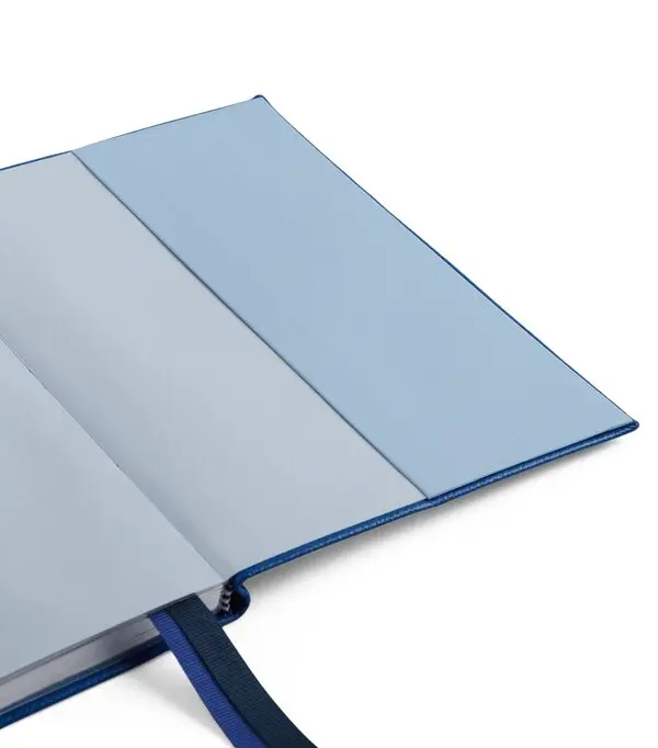 Smythson Leather Soho Weekly Diary 2027 - Blue