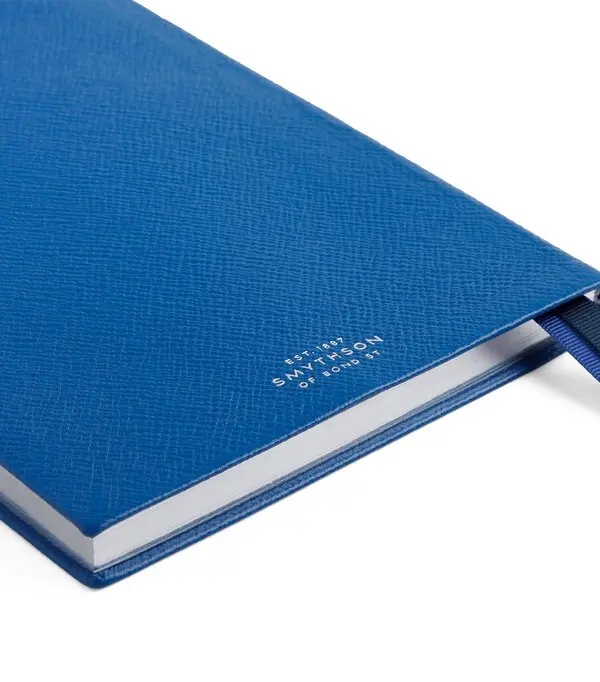 Smythson Leather Soho Weekly Diary 2027 - Blue