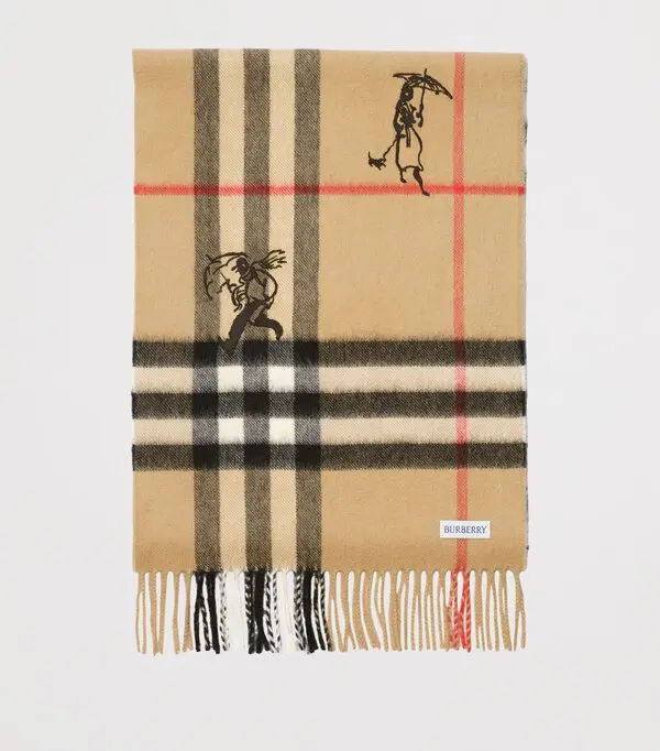 Burberry Cashmere Check Mates Scarf