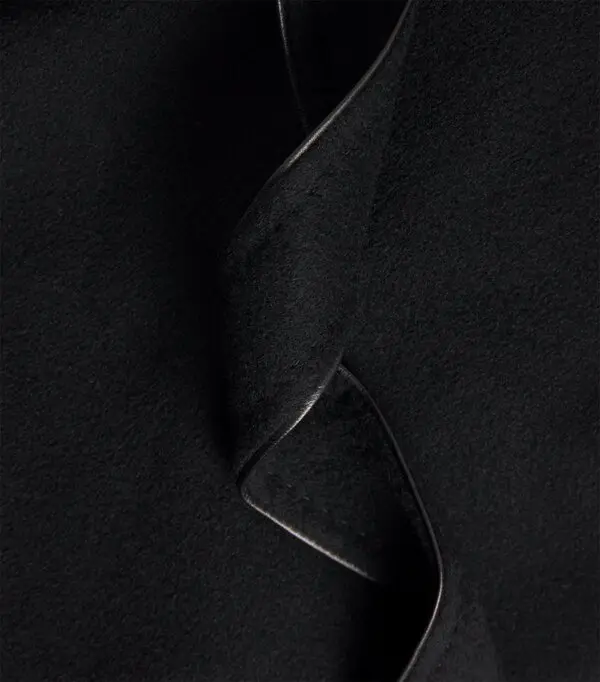 Lafayette 148 New York Cashmere Leather-trim Wrap Coat