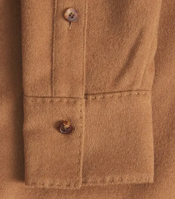 Lafayette 148 New York Camel Hair Pullover Blouse