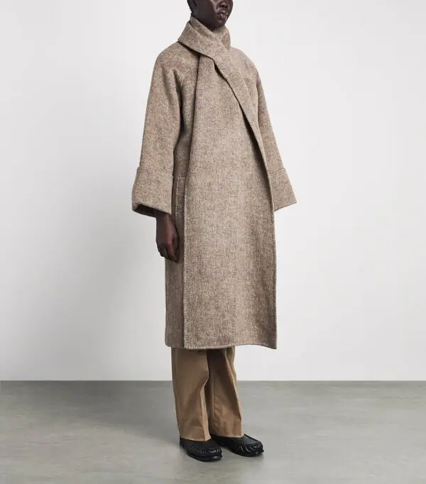 WOLK MORAIS Cashmere Cunardier High-neck Coat