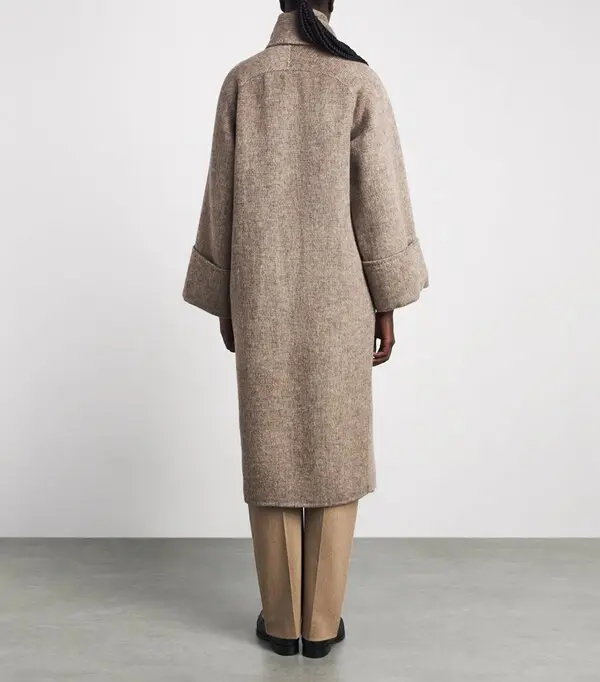 WOLK MORAIS Cashmere Cunardier High-neck Coat