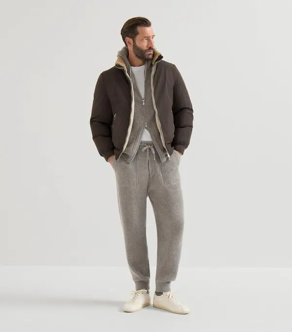 Brunello Cucinelli Cashmere Rib-knit Zip-up Cardigan