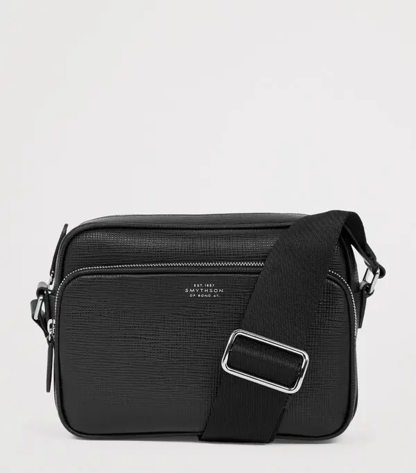Smythson Leather Panama Cross-body Bag