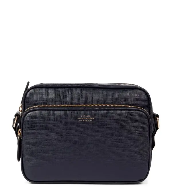 Smythson Leather Panama Cross-body Bag