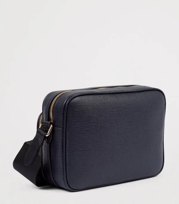 Smythson Leather Panama Cross-body Bag