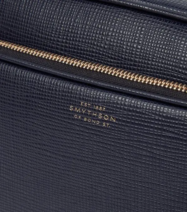 Smythson Leather Panama Cross-body Bag