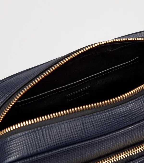 Smythson Leather Panama Cross-body Bag