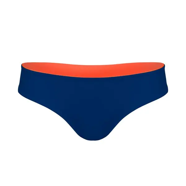 SŪNDAR SWIM The Matanza Bikini Bottom Navy & Orange Reversible