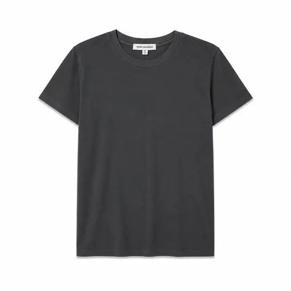 NOEND Supima Cotton Crew Neck Tee In Charcoal
